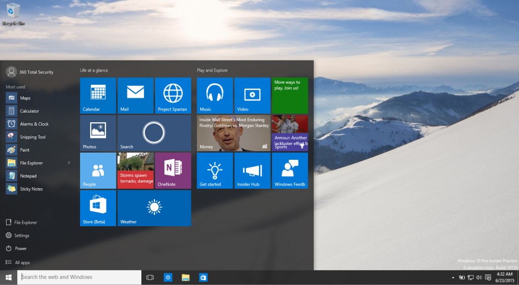The best 10 new features in Windows 10 | 360 Total Security Blog