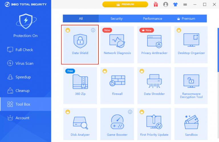 Data Shield, Creating a Copper Wall for Privacy Protection | 360 Total ...